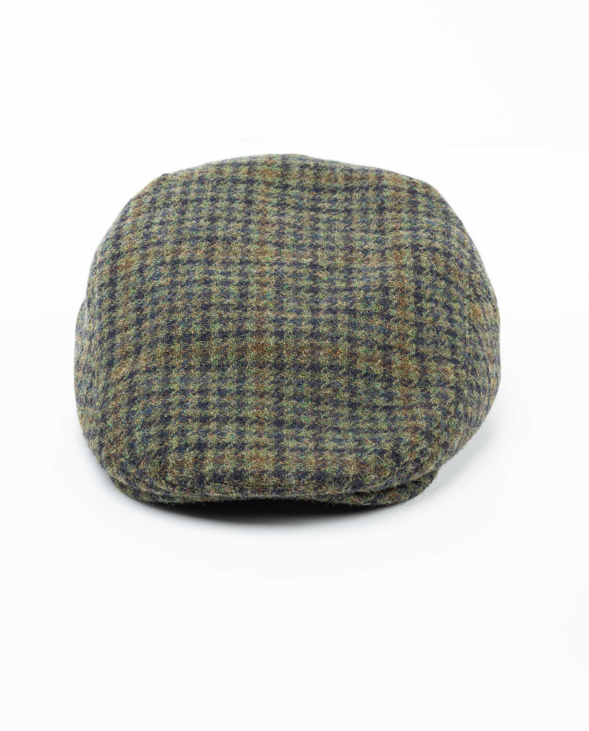 El Ganso® Gorra Plato Lana Cuadro Harris Verde